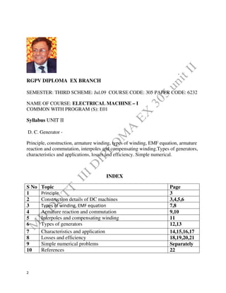RGPV DIPLOMA EX305 UNIT II | PDF