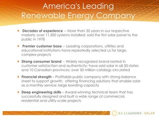 Real Goods Solar commercial | PPT