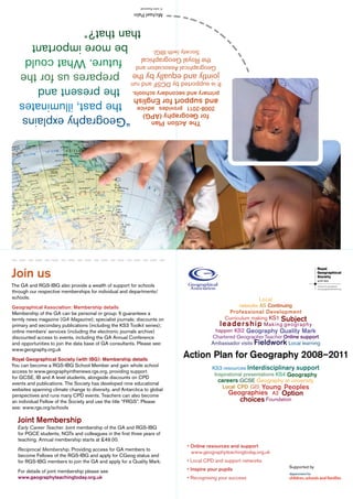 Action Plan for Geography | PDF