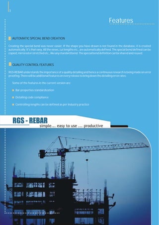 RGS REBAR Brochure | PDF | Computing | Technology & Computing