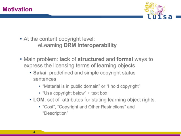 Copyright Management for the LUISA Semantic Learning Content Management ...