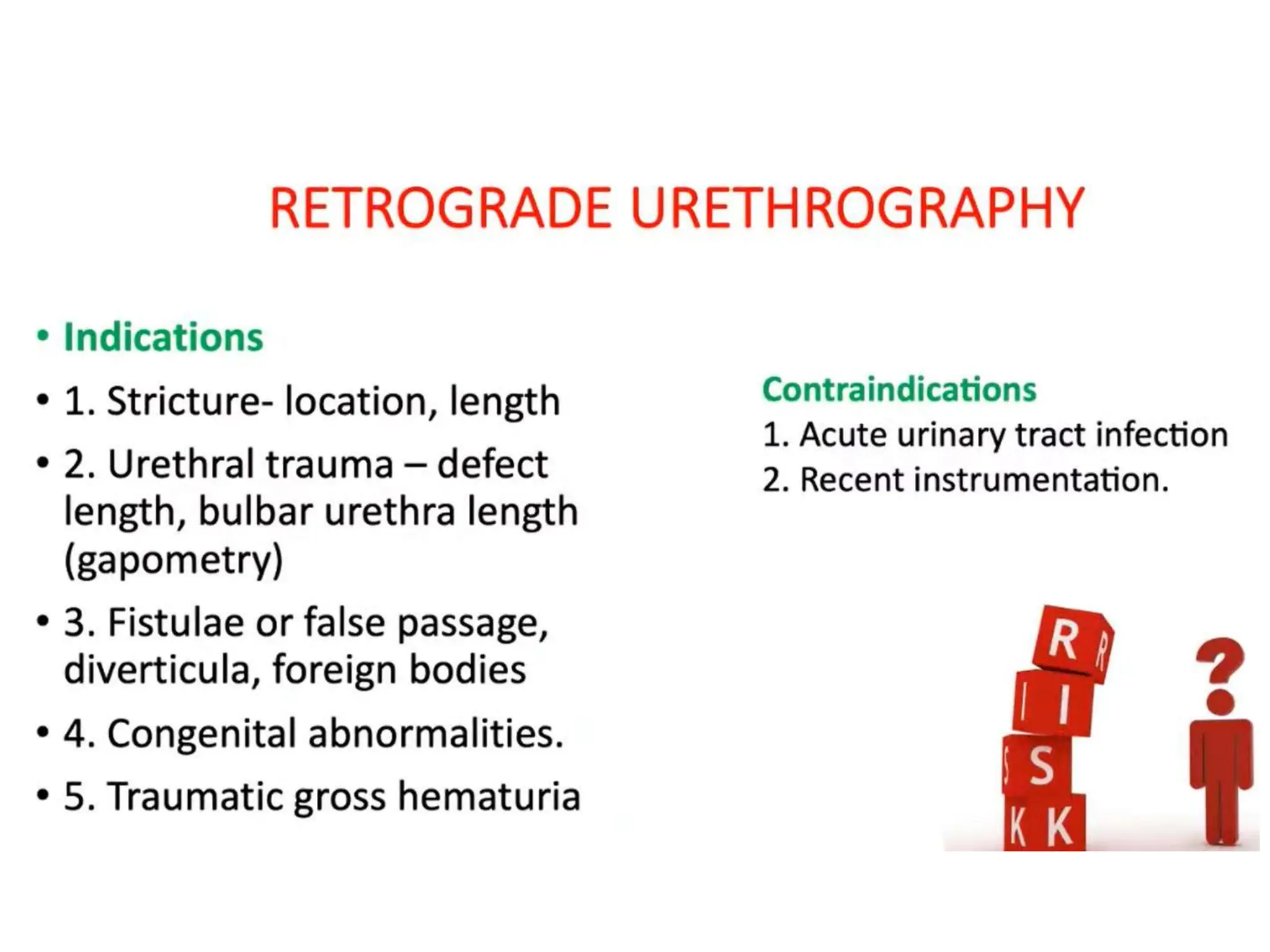 retrograde urethrogram for urology residents | PPTX
