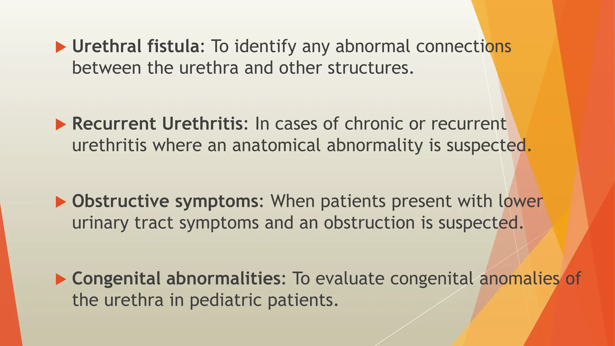 RGU and MCU – Procedure and interpretation in commonly encountered ...