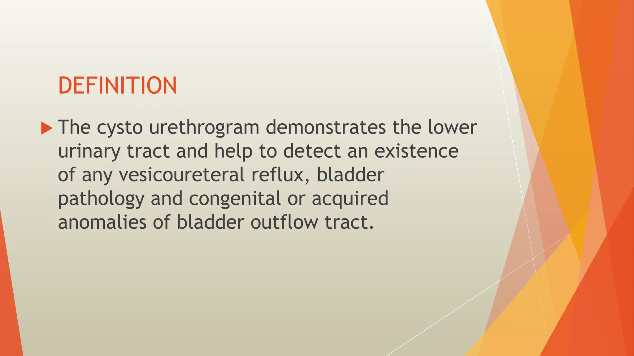 RGU and MCU – Procedure and interpretation in commonly encountered ...