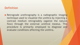 RGU and MCU – Procedure and interpretation in commonly encountered ...
