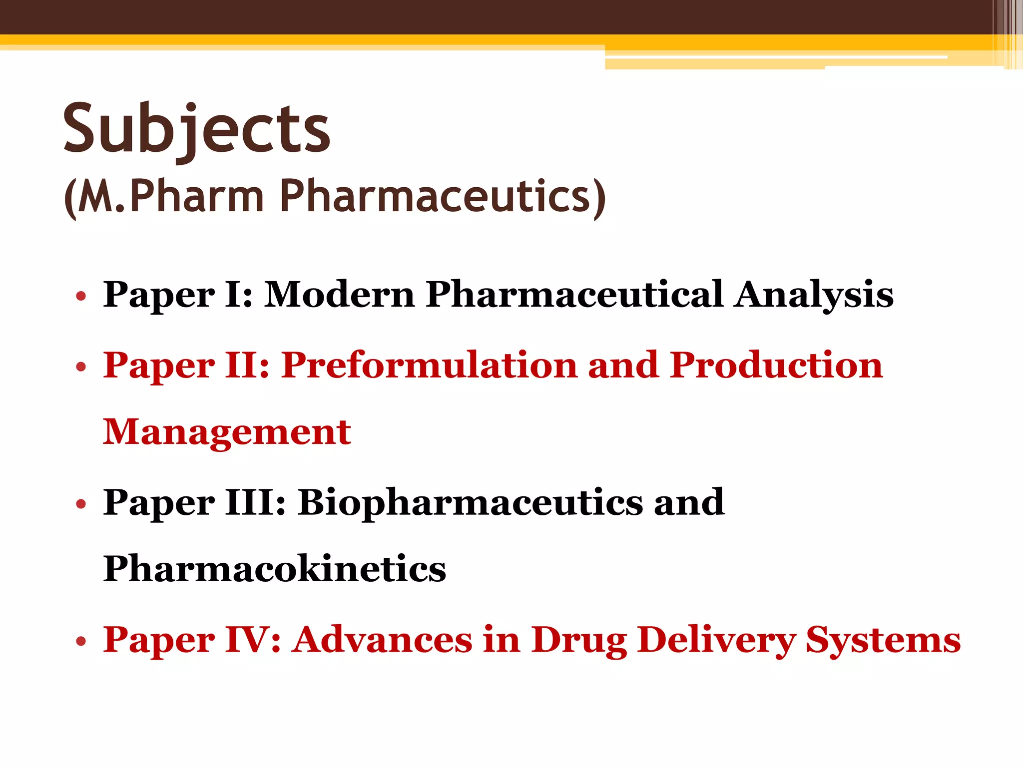 Rguhs regulations and syllabus for m.pharm pharmaceutics | PPTX
