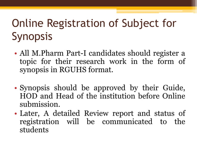 Rguhs regulations and syllabus for m.pharm pharmaceutics | PPTX ...