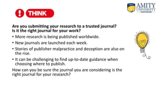 Quality Assurance for Journal Guidance | PPTX