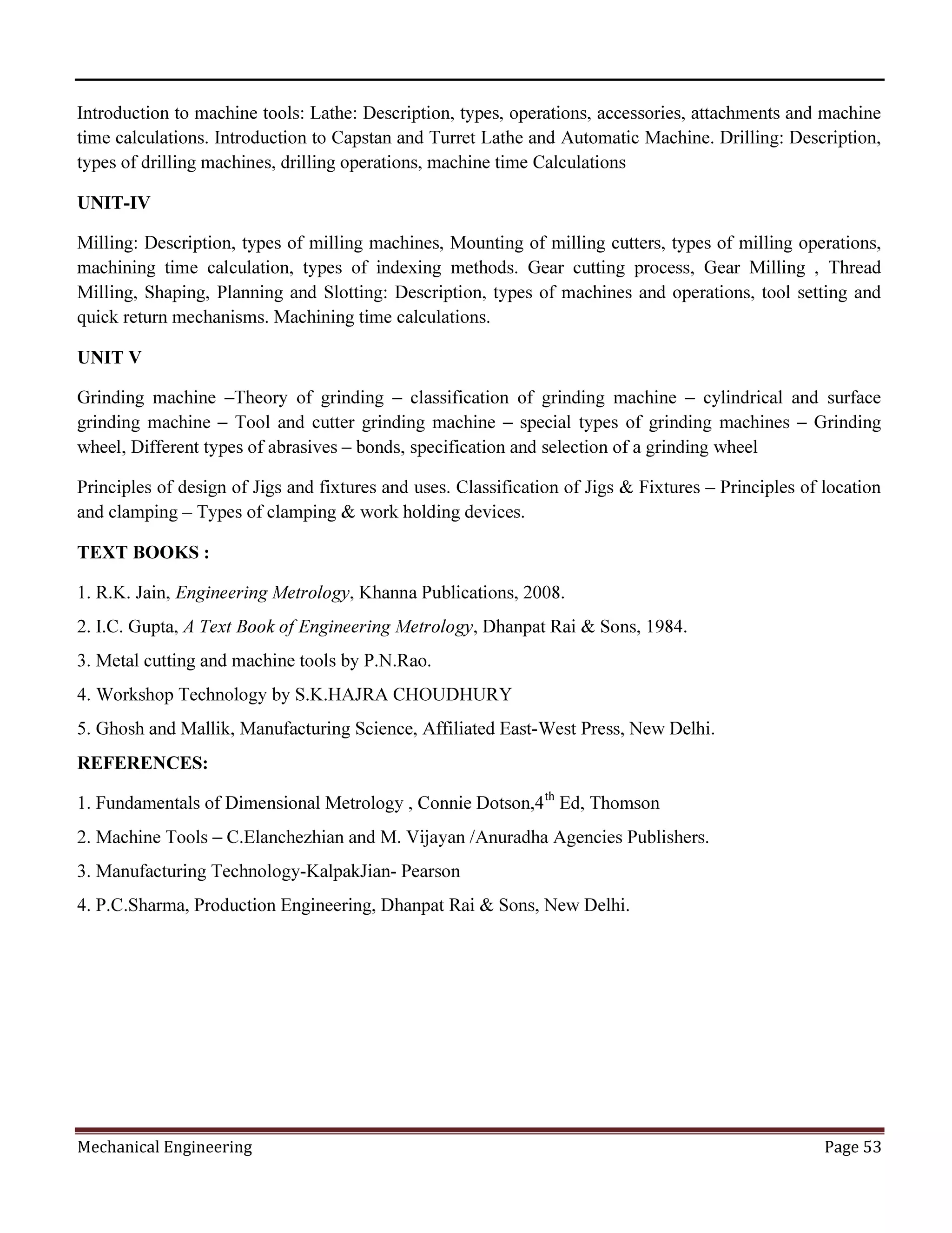 Rgukt mmt syllabus | PDF