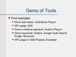 Tools to Find Source Code on the Web | PPT | Databases | Computer Software and Applications