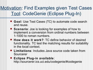 Tools to Find Source Code on the Web | PPT | Databases | Computer ...