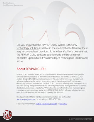 RevPar Guru Management | PDF