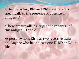 Rh incompatibility | PPTX