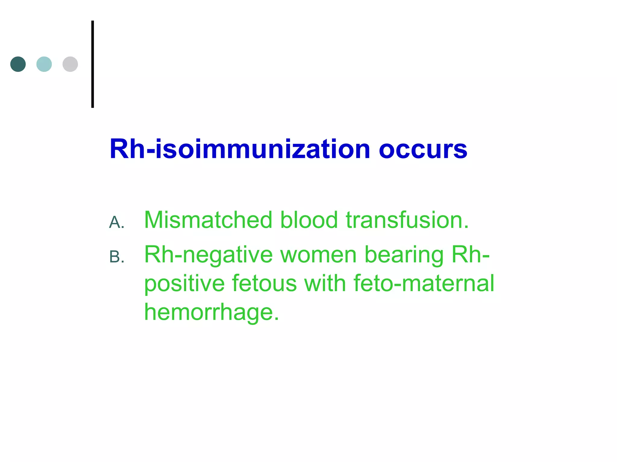 Rh isoimmunization | PPTX