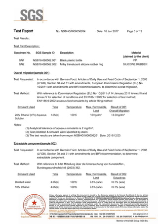 汽车杯的LFGB测试报告 | PDF