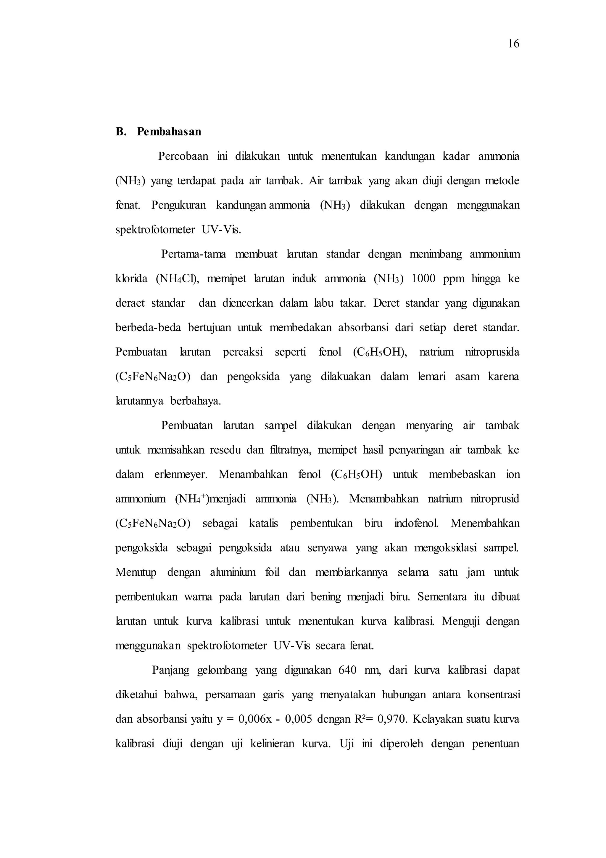 Loporan amoniak | DOCX