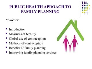 RH 7 FAMILY PLANNING.pptx and role of pharmacist | PPTX
