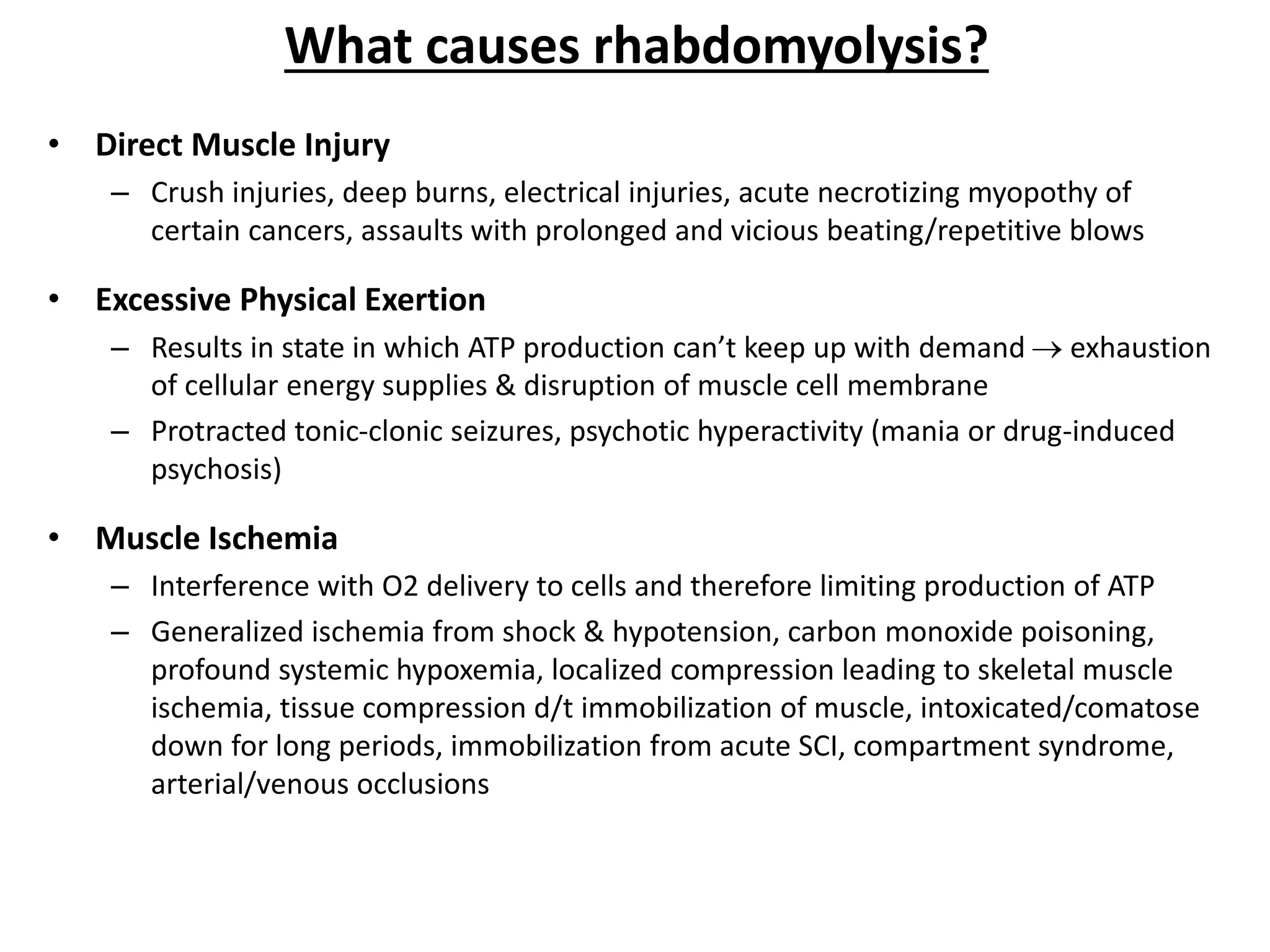 Rhabdomyolysis | PPTX