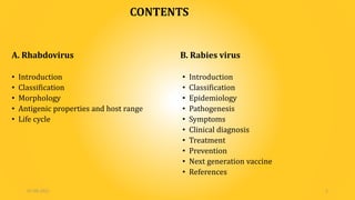 Rhabdovirus by rk taram | PPT