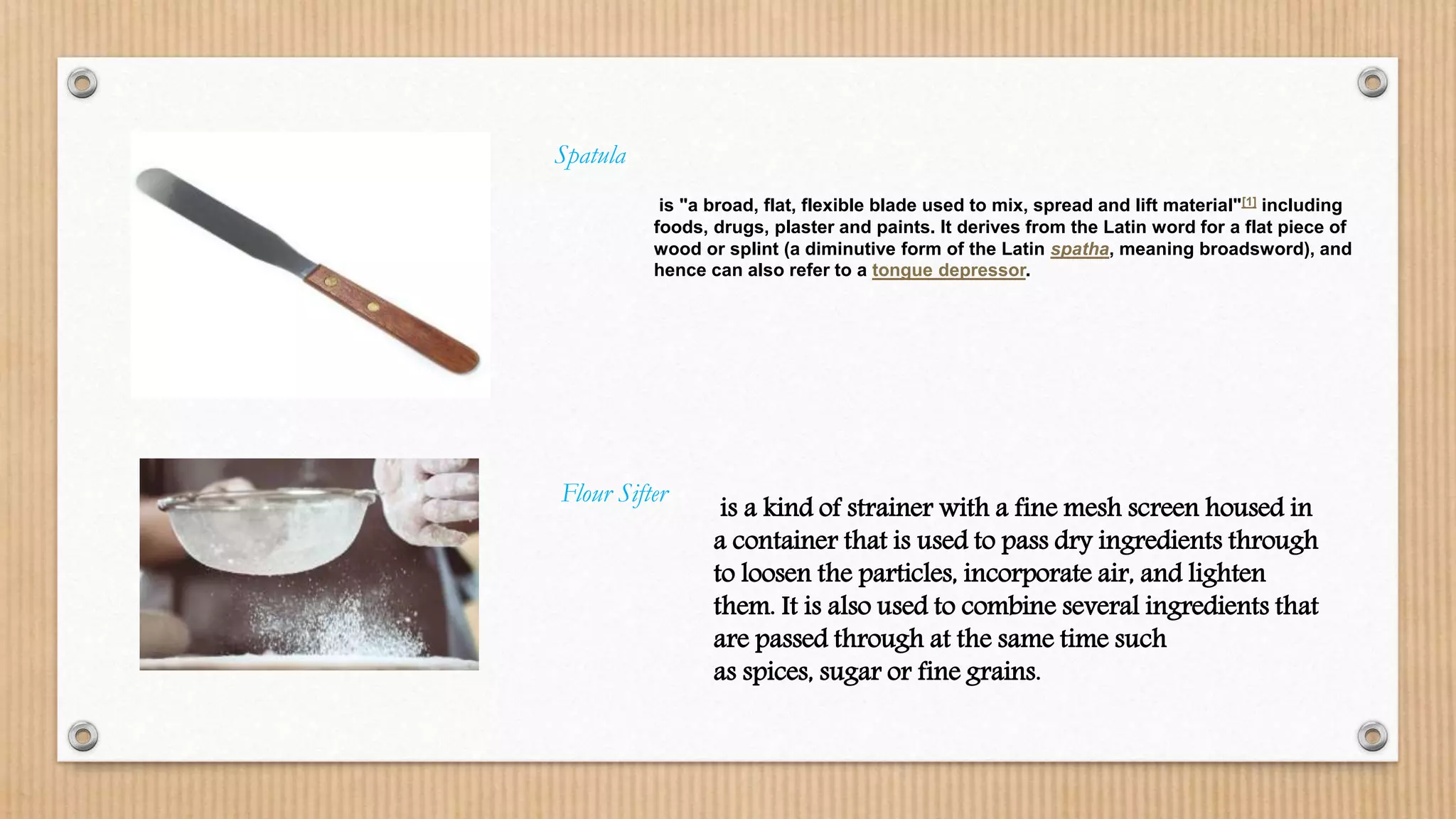 tools and equipment used for baking pandesal [autosaved] | PPTX