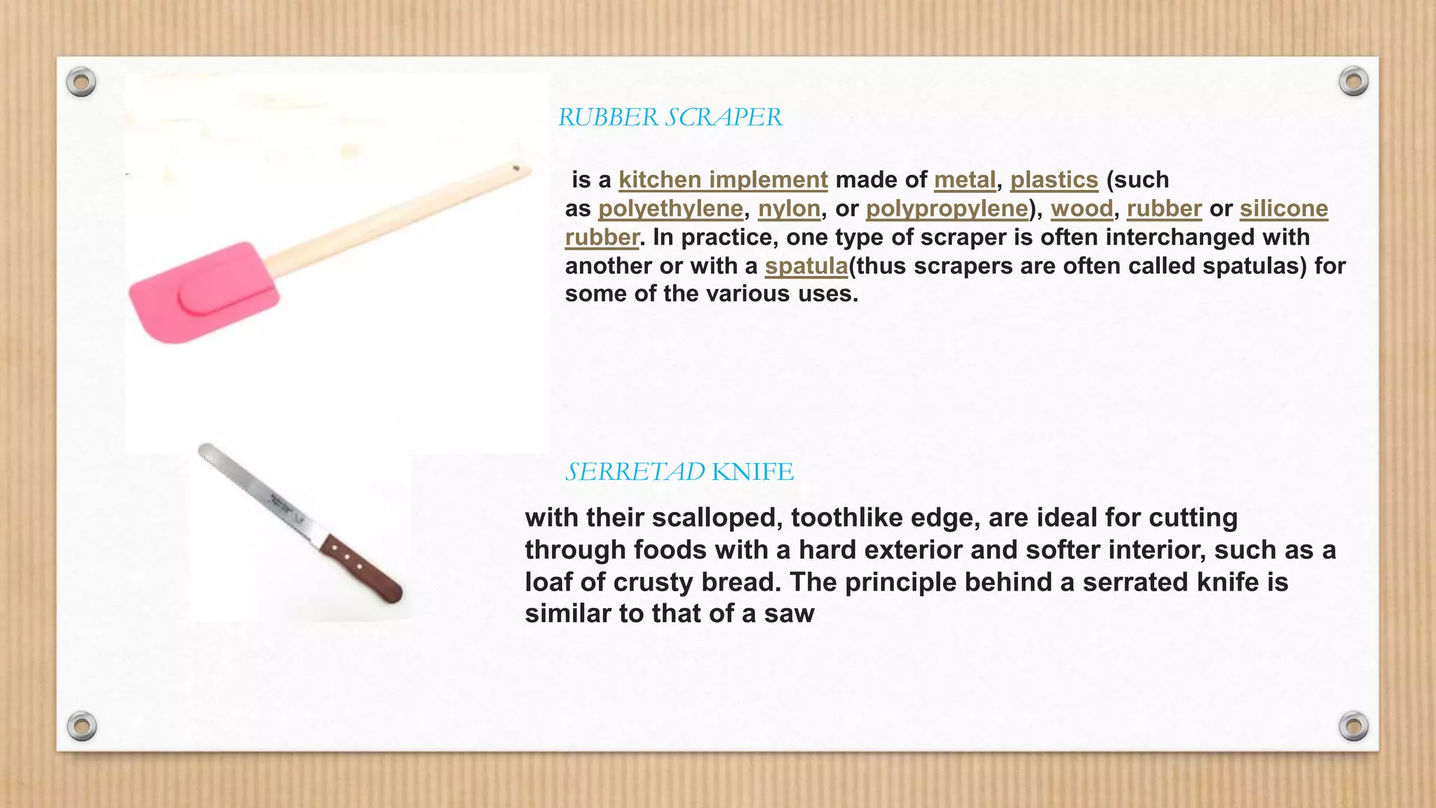 tools and equipment used for baking pandesal [autosaved] | PPTX