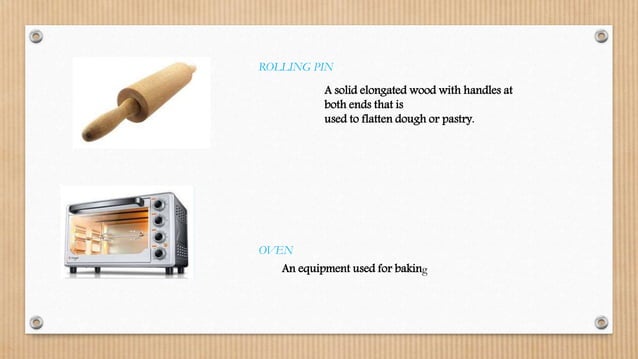 tools and equipment used for baking pandesal [autosaved] | PPTX