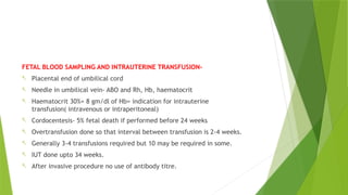 Rhesus isoimmunisation: high risk pregnancy | PPTX