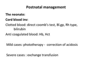 Rh alloimmunization | PPT