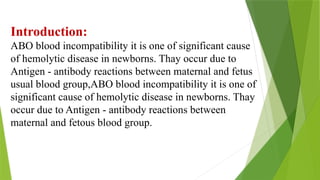 Comprehensive Overview of ABO and Rh Blood Incompatibility in Newborns ...