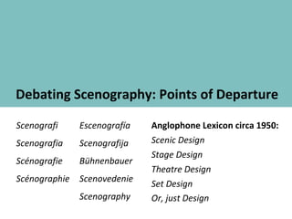 A Manifesto on Scenography: Scenographic Rhetoric | PPT