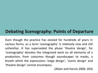 A Manifesto on Scenography: Scenographic Rhetoric | PPT