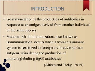 Rh antigens and its role in alloimmunization in pegnancy..ppt