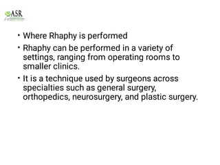 ANATOMICAL SUFFIXES RHAPHY & SCOPE | PDF
