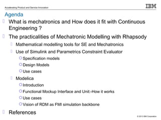 Rhapsody and mechatronics, multi-domain simulation | PPT