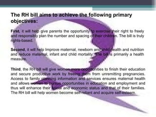 RH Bill Law | PPT