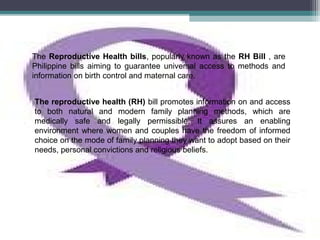 RH Bill Law | PPT