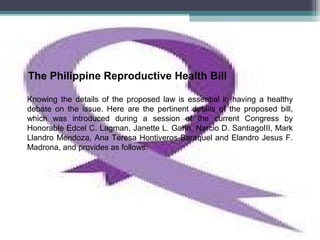 RH Bill Law | PPT