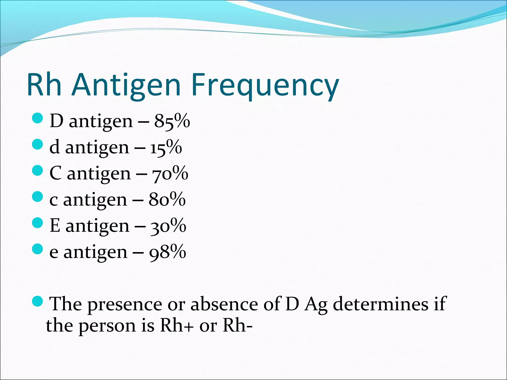 Rh blood group ss | PPT