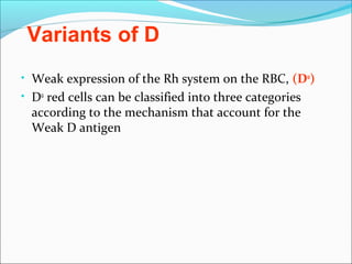 Rh blood group ss | PPT