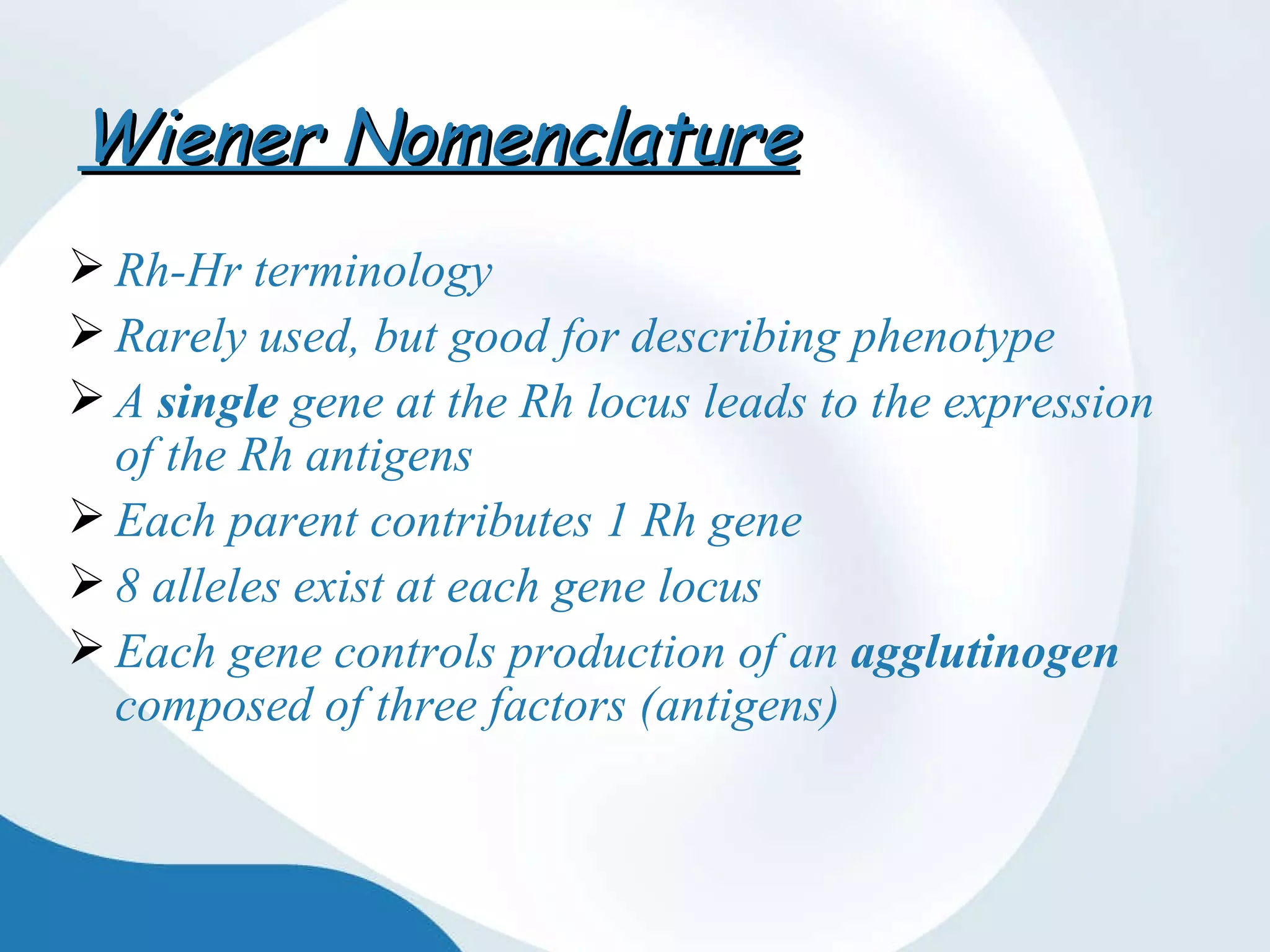 Rh Blood Group System | PPT