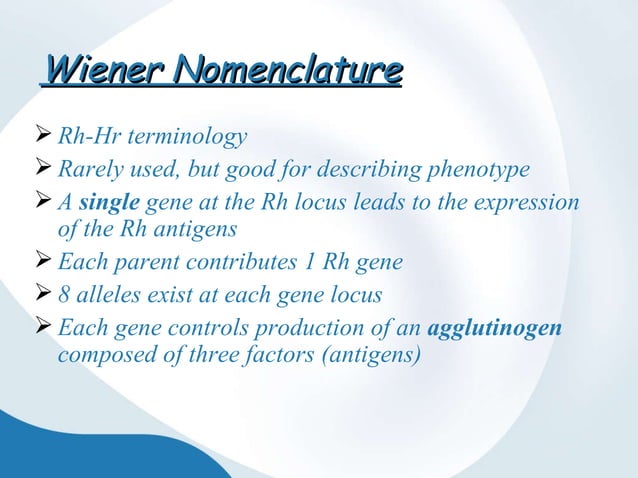 Rh Blood Group System | PPT