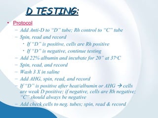 Rh Blood Group System | PPT