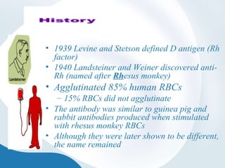 Rh Blood Group System | PPT