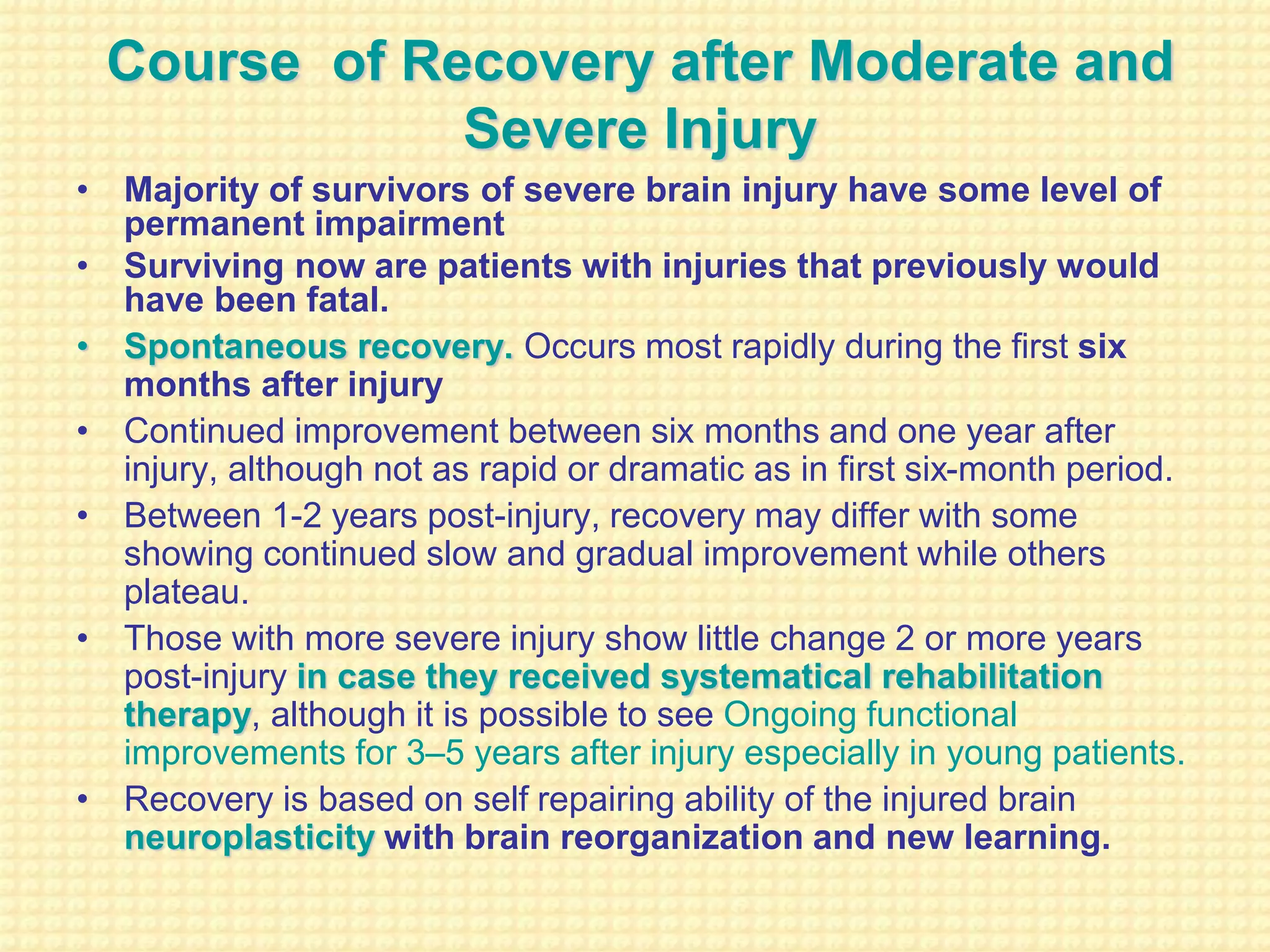 Traumatic Brain Injury Rehabilitation | PPTX
