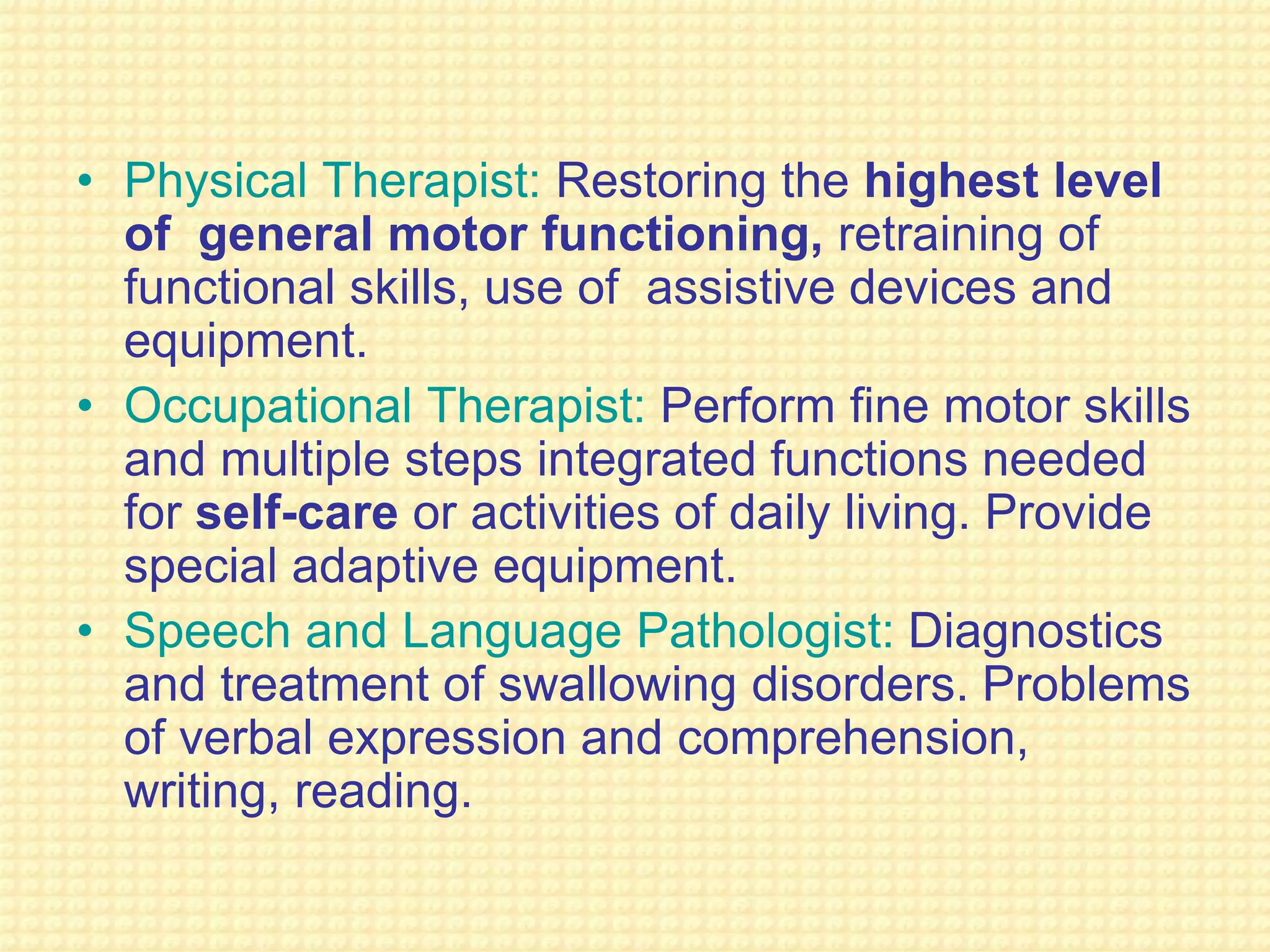 Traumatic Brain Injury Rehabilitation | PPTX
