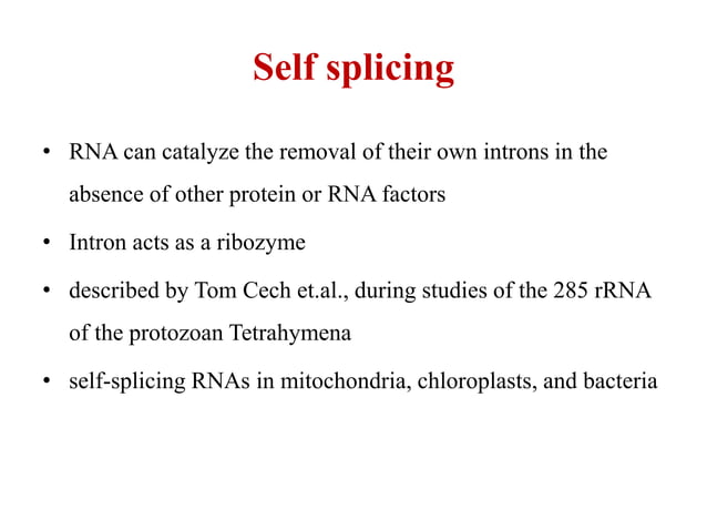 transcription activators, repressors, & control RNA splicing, procesing ...