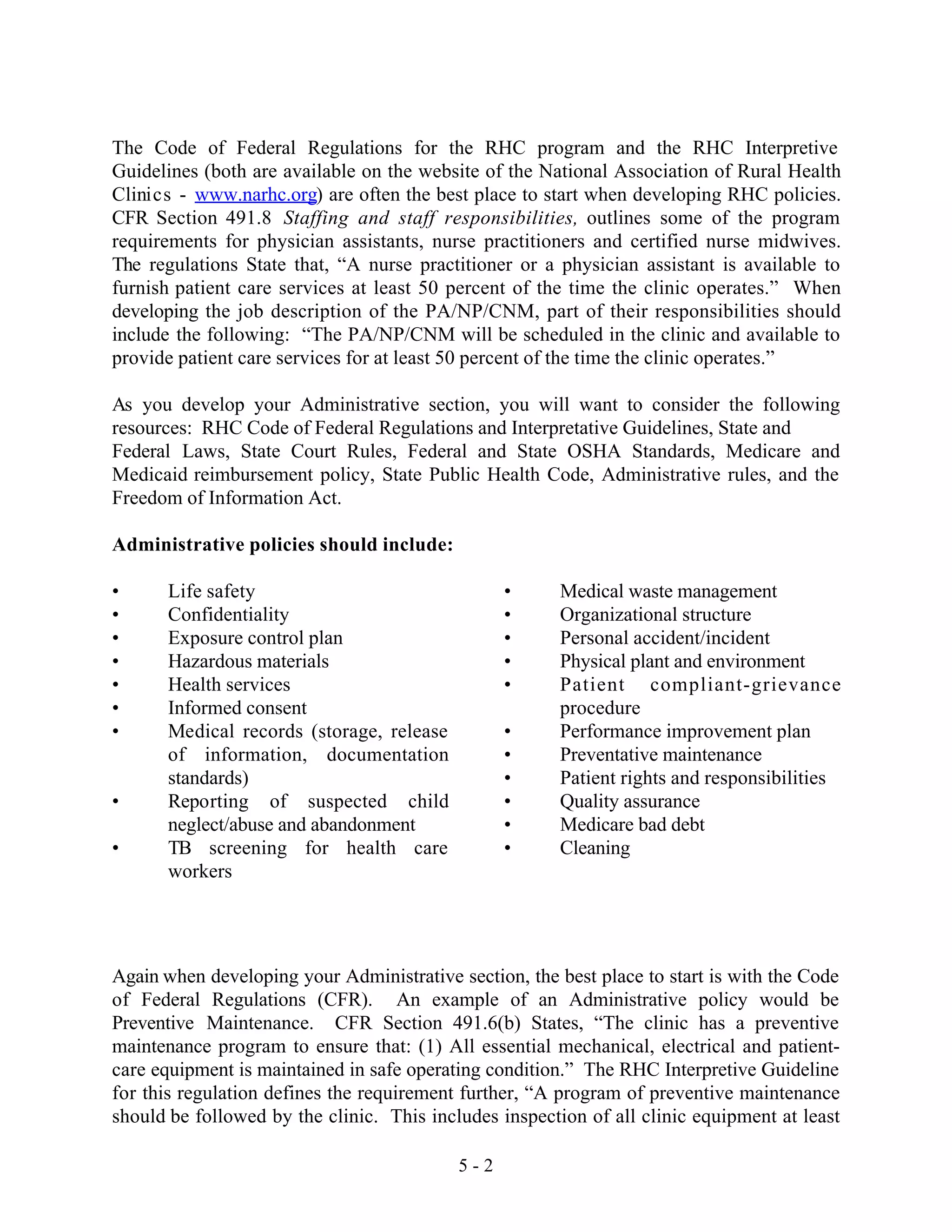 Starting a Rural Health Clinic | PDF
