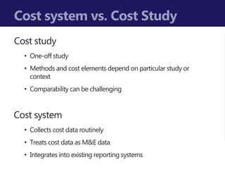 The Reproductive Health Cost Reporting System: An Introduction | PPTX
