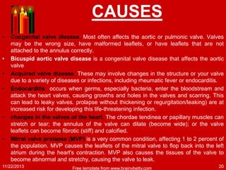 Rheumatic heart disease and valve diseases | PPTX