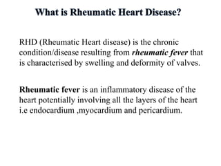 RHD(Rheumatic Heart Disease) | PPTX